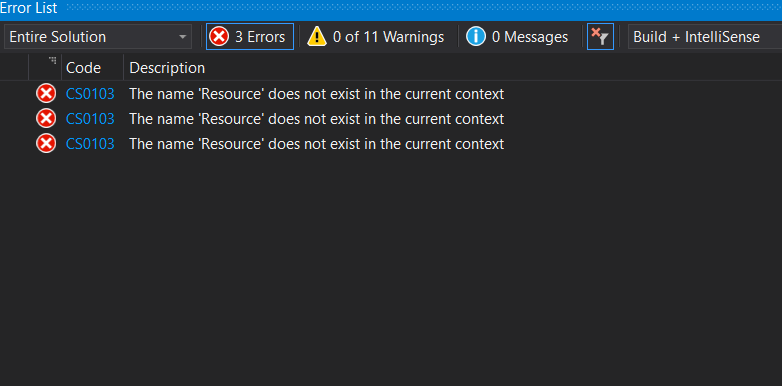 'Resource.Layout' does not contain a definition for 'Main' - Microsoft Q&A
