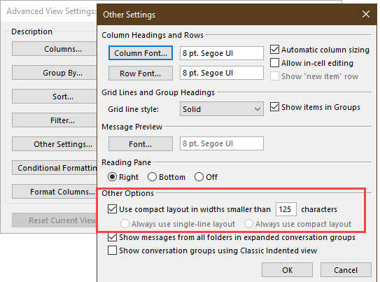 Outlook visual organization - Microsoft Q&A