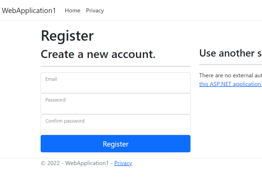 Visual Studio 2022 ASP.NET Core identity UI broken styles for login ...