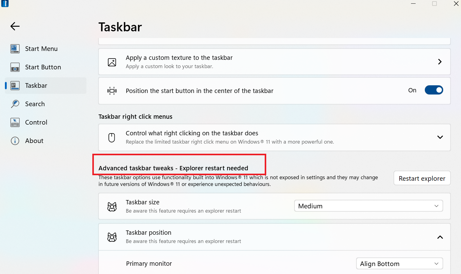 the size of the right cornenr of the taskbar (windows11) - Microsoft Q&A