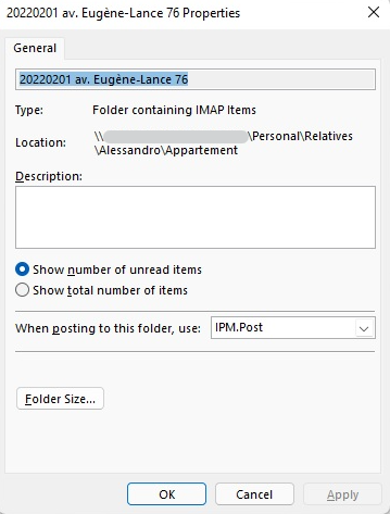 Unable to save messages into folders - Microsoft Q&A
