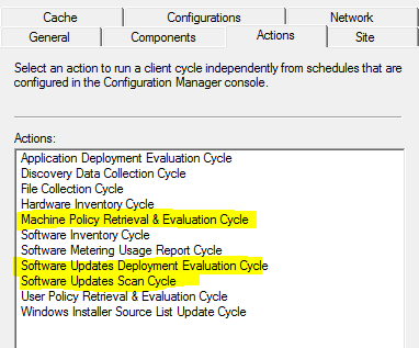 Trying to deploy software update - client unknown status client passed/active - Microsoft Q&A