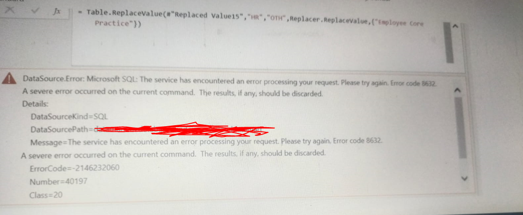while connecting azure sql database objects on PowerBI showing ... while connecting azure sql database objects on PowerBI showing ...