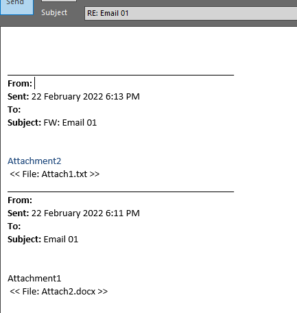 Reply email with attachments in rtf misplaces the content- Outlook 2016 ...