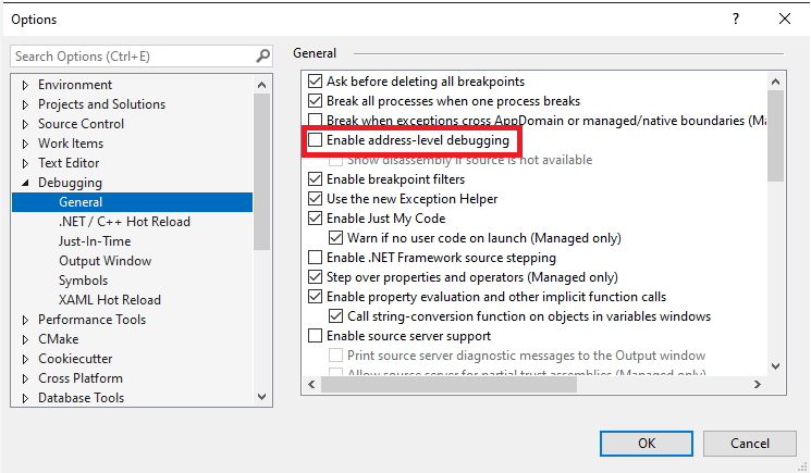 Could Set Data Breakpoints In C Project In Vs2019 Cannot In Same Project In Vs2022 0685