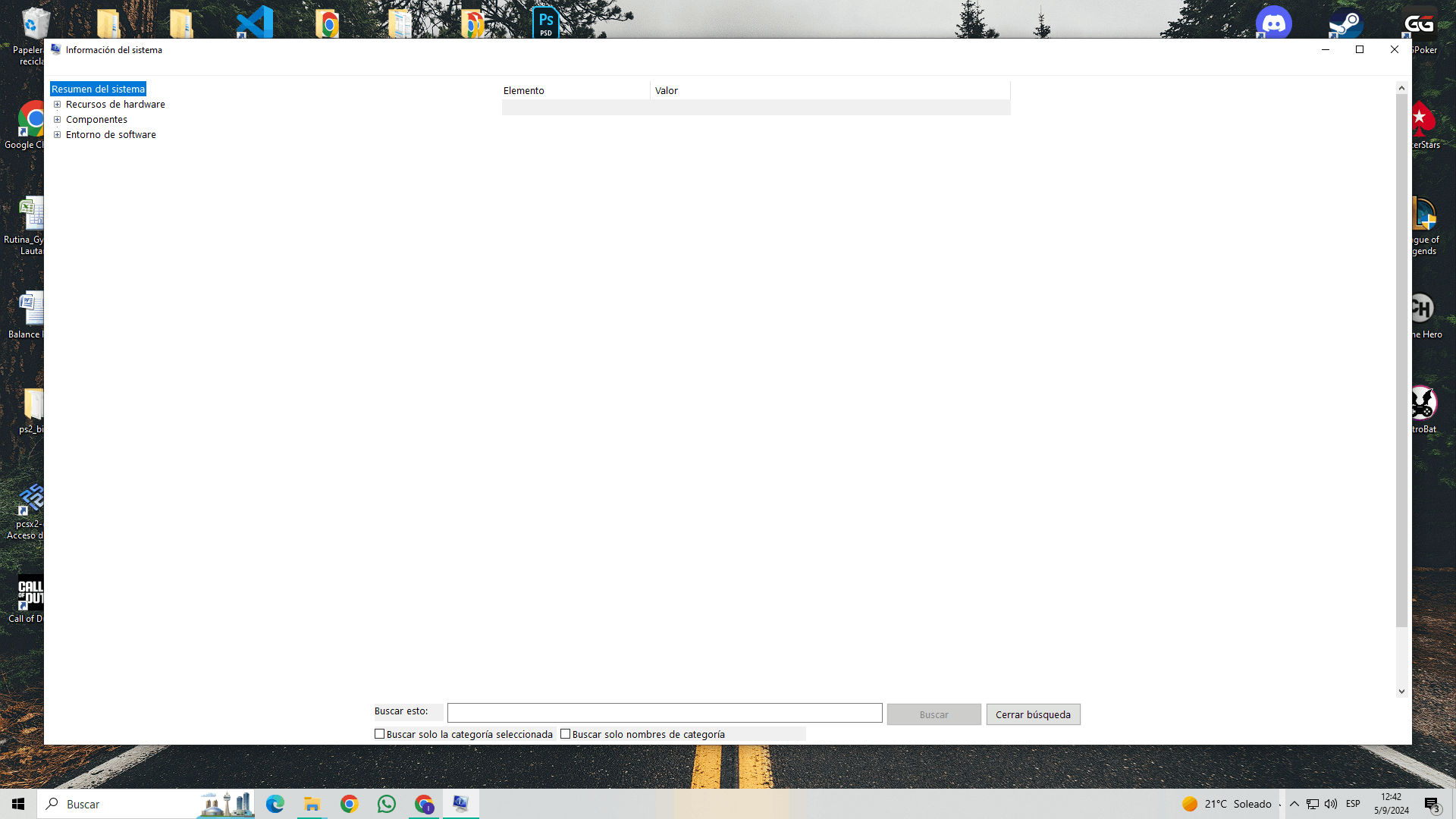 msinfo32 error no puedo ver nada en Información de sistema - Microsoft Q&A