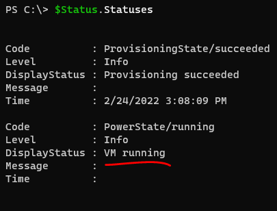 Want to know api for getting all instance status under virtual machine ...