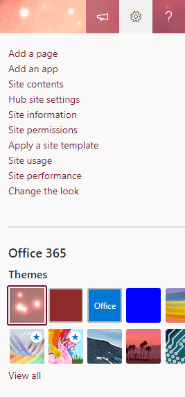 How to change the background color in the top of the site in SharePoint ...