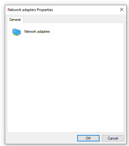 Why can't I see any property settings in device manager/devices ...