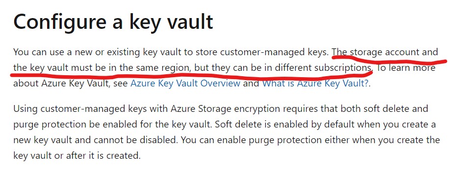 Using customer managed keys with storage account and key vault in ...