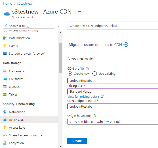 How to set location of endpoint of cdn? - Microsoft Q&A