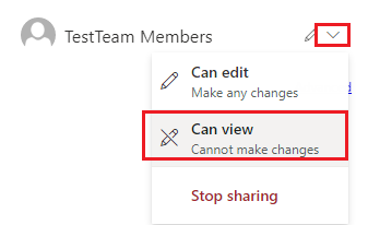 Shared files in MS Teams' file TAB should not be edited by members ...