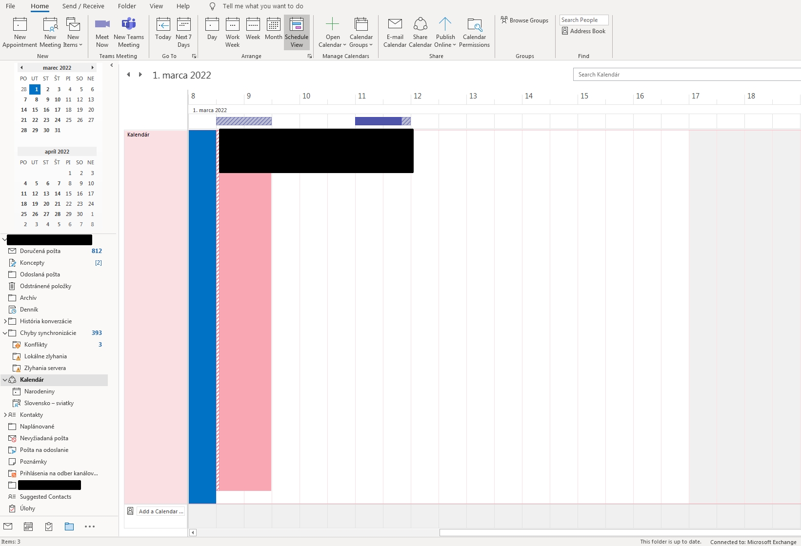 Shared calendars are de-selected when switching from Calendar to ...