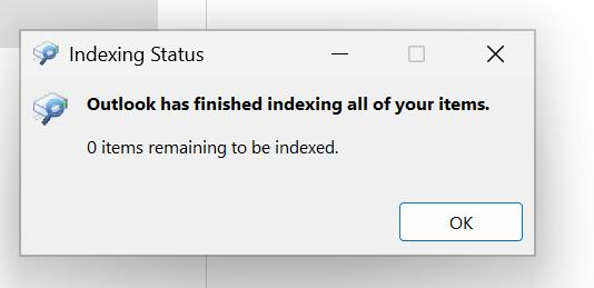 Outlook Classic Search Indexing Issue – Inconsistent Results Without ...