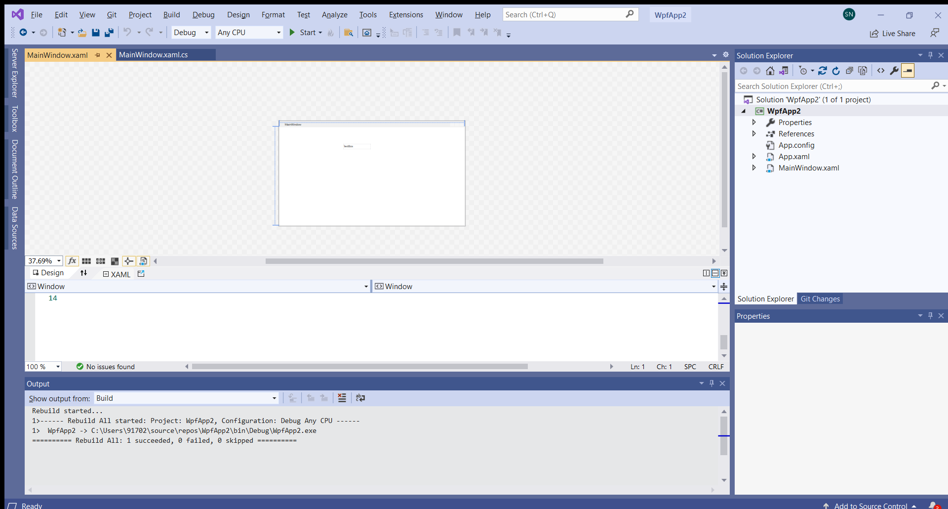 File not specified in WPF - Microsoft Q&A
