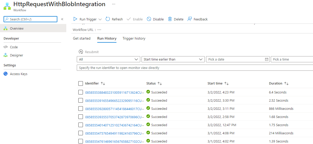 Azure Logic App Is Not Working When Trying To Transfer A File From Onedrive To Blob Storage More