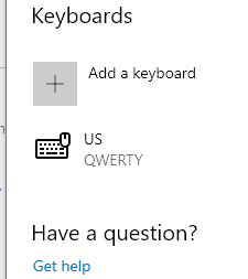 Irish keyboard gets installed automatically - Microsoft Q&A