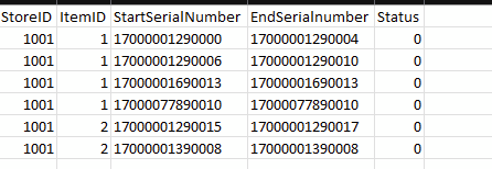 Breaking Serialnumbers into ranges - Microsoft Q&A