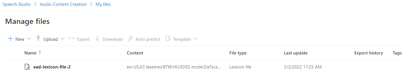 lexicon file does not work - Microsoft Q&A