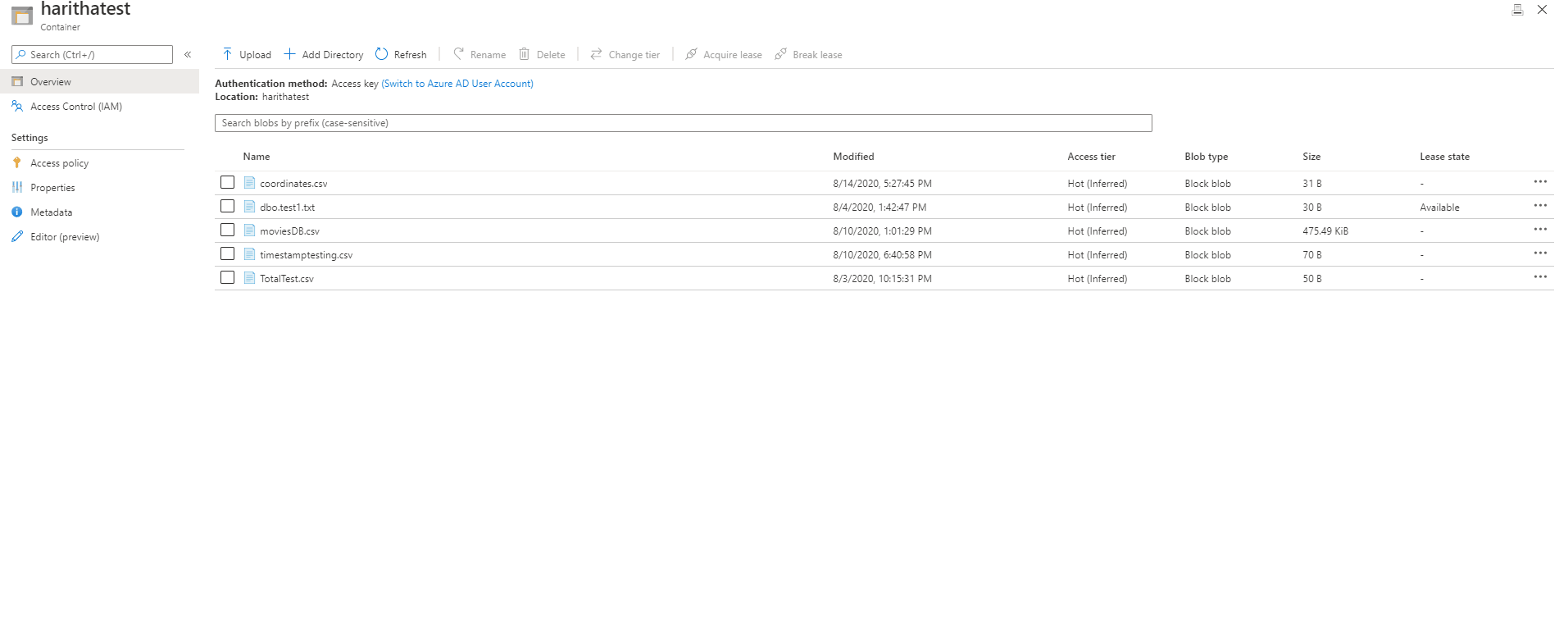 Use Azure Data Factory to copy files and place a csv of files copied - Microsoft Q&A