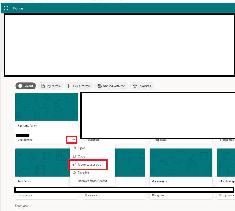 Meu Formulário Forms não aparece na pasta do One Drive - Microsoft Q&A