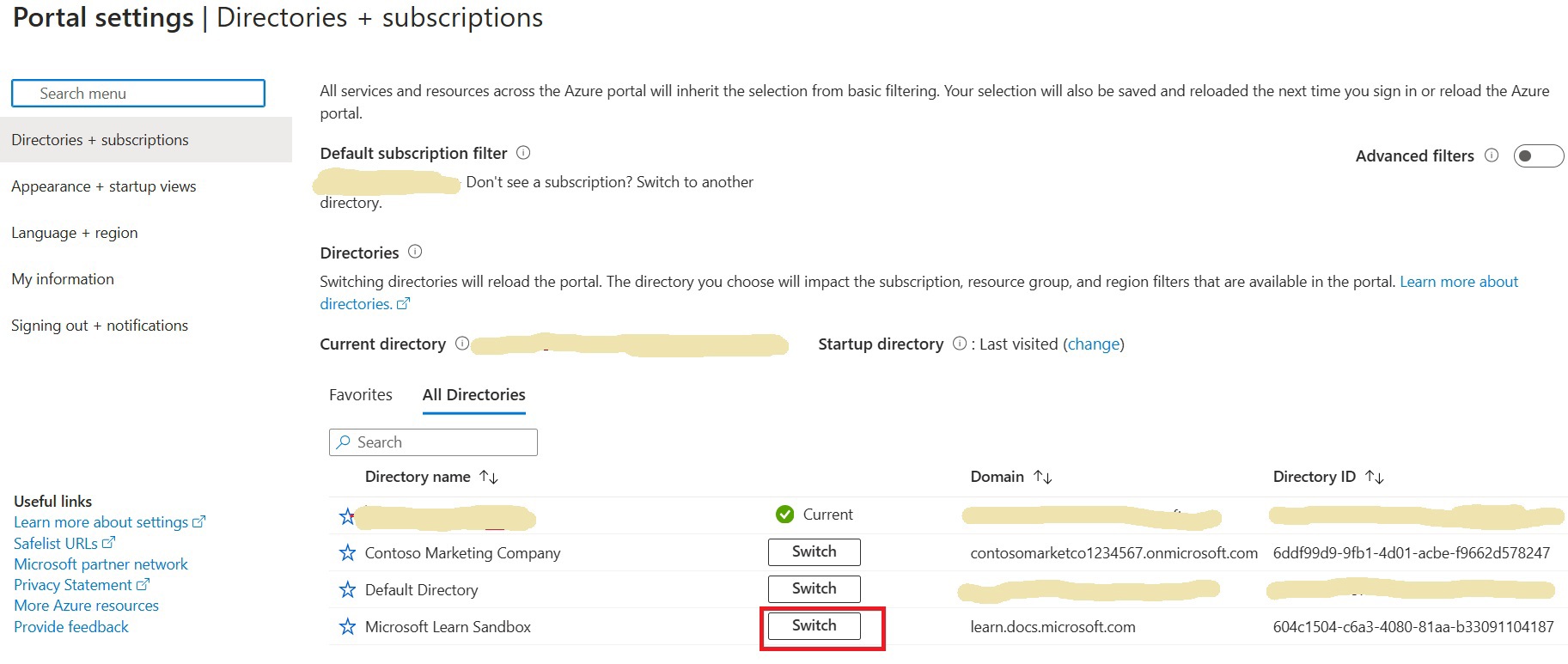 i could not access the subscription i created in learn sandbox - Microsoft Q&A
