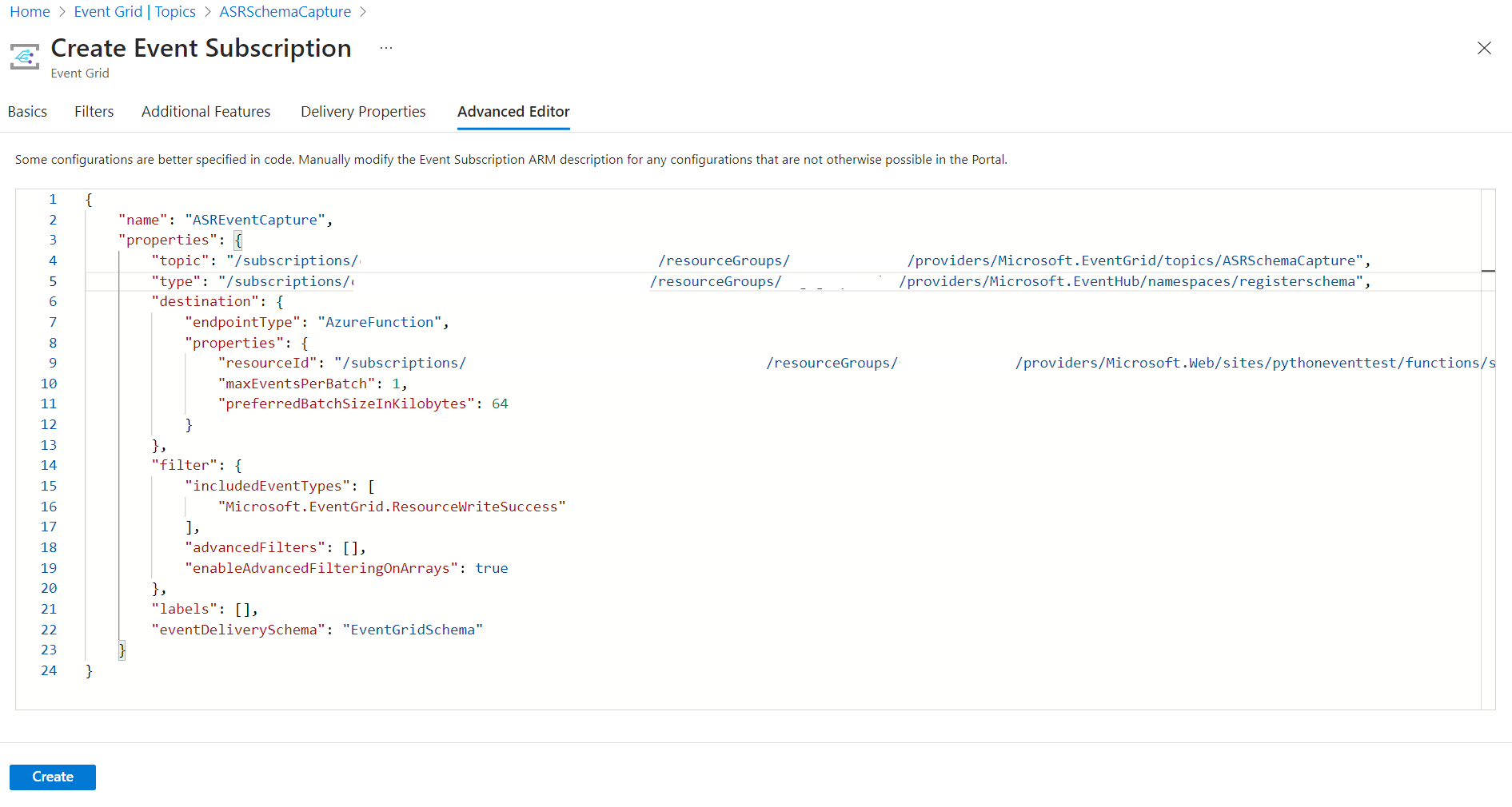 Capture Event for Registering Schema in Azure Schema Registry of Event ...