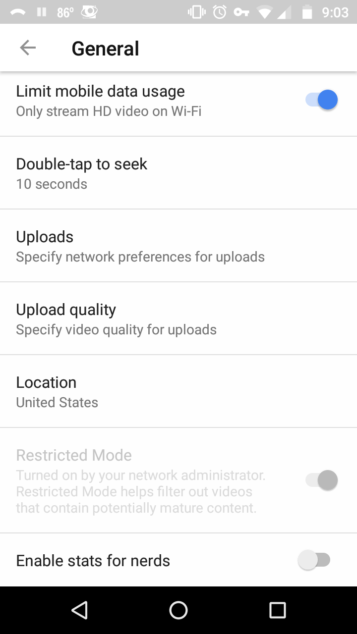 Unable to turn off “Restricted Mode is enabled by your network administrator” in YouTube, but I ...