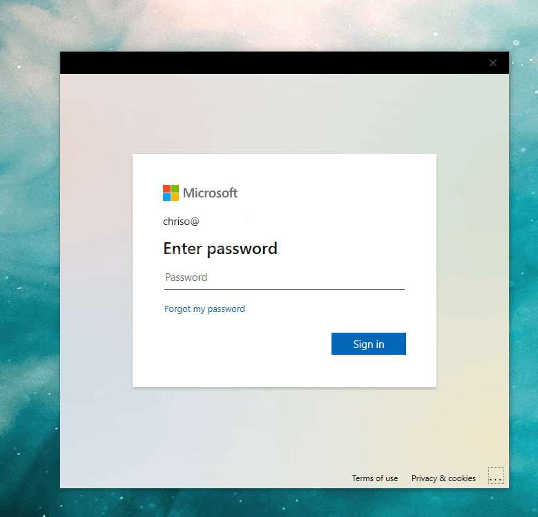 Need help to get the sign in on Outlook Classic instead of old email ...