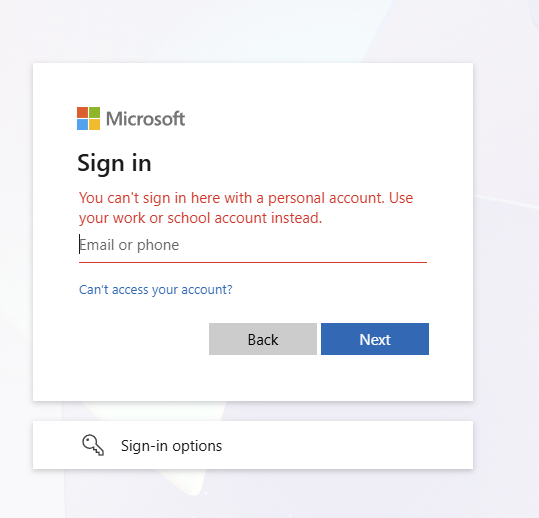 Personal Account Being Treated Like an Enterprise Account: Unable to ...