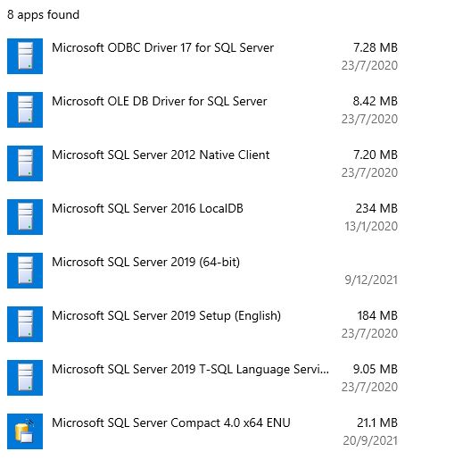 Uninstalling Sql Server2019 Microsoft Qanda