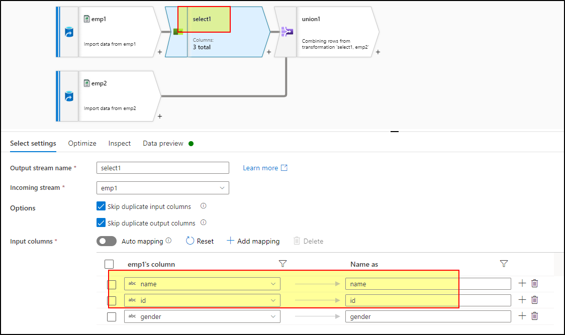 How can you dynamically name columns by source in a data mapping flow? - Microsoft Q&A