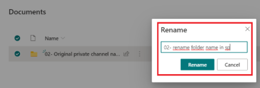 Why I cannot rename a folder in SharePoint online however I have the ...
