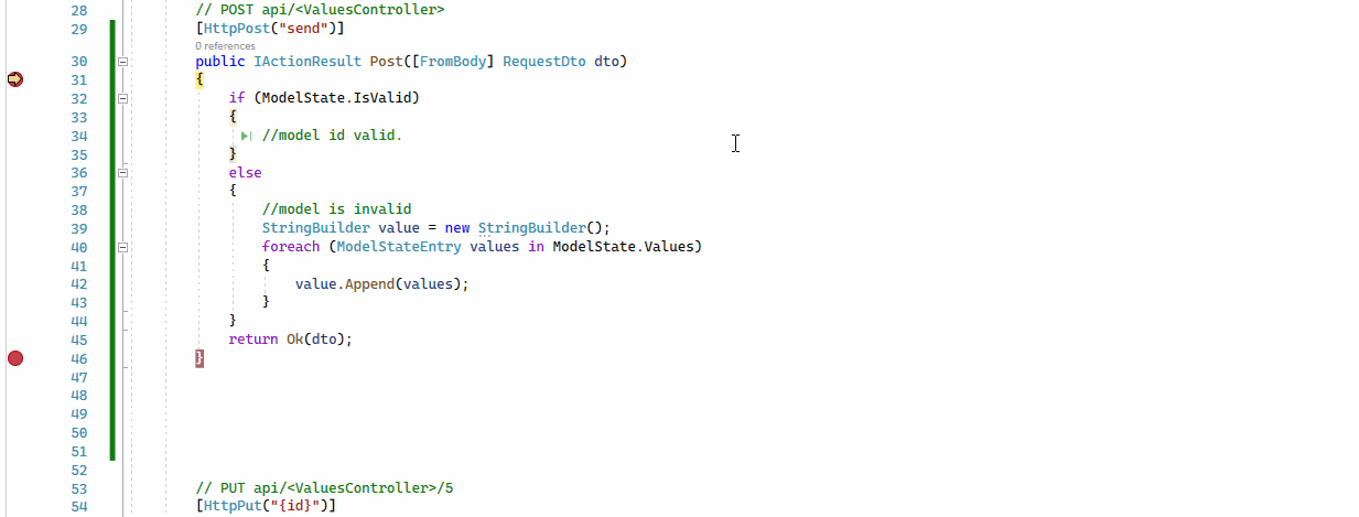 Logging The Model Data From The Post Request Body Microsoft Qanda
