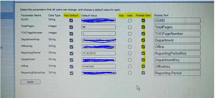 Report Paramater options not visible after SSRS migration from 2014 to 2016 - Microsoft Q&A