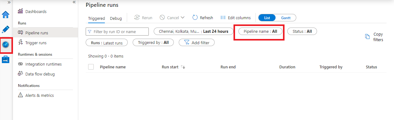 Azure Data Factory Showing Pipelines - Microsoft Q&A