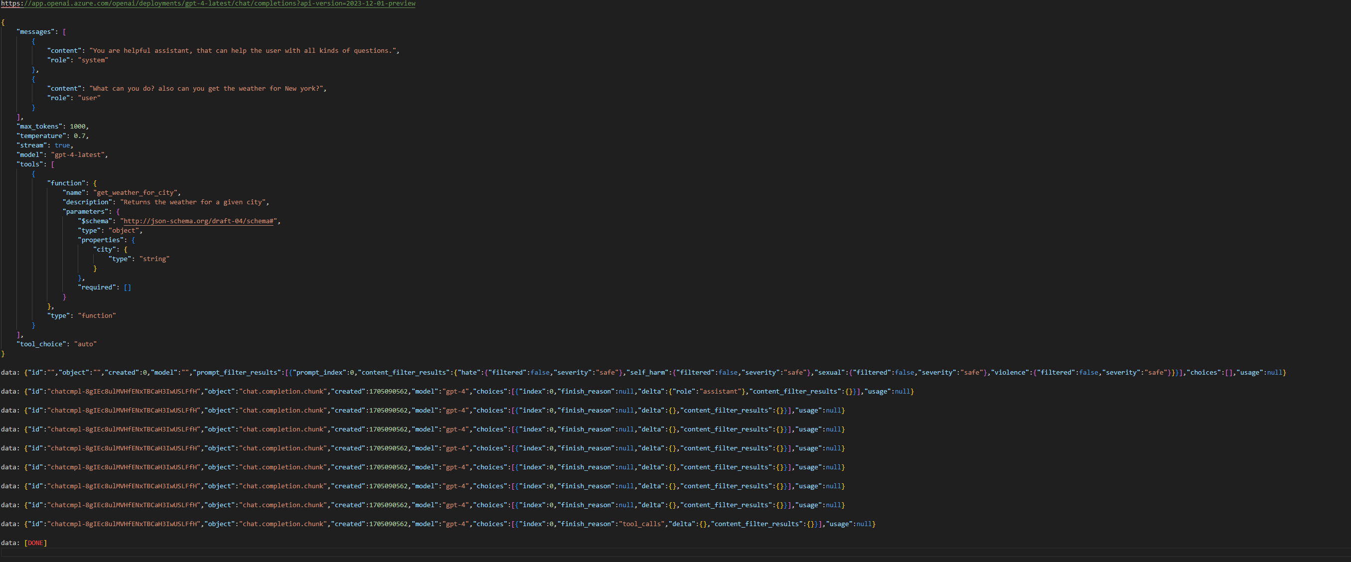 Issue with @azure/openai npm package - Empty toolCalls in response ... Issue with @azure/openai npm package - Empty toolCalls in response ...
