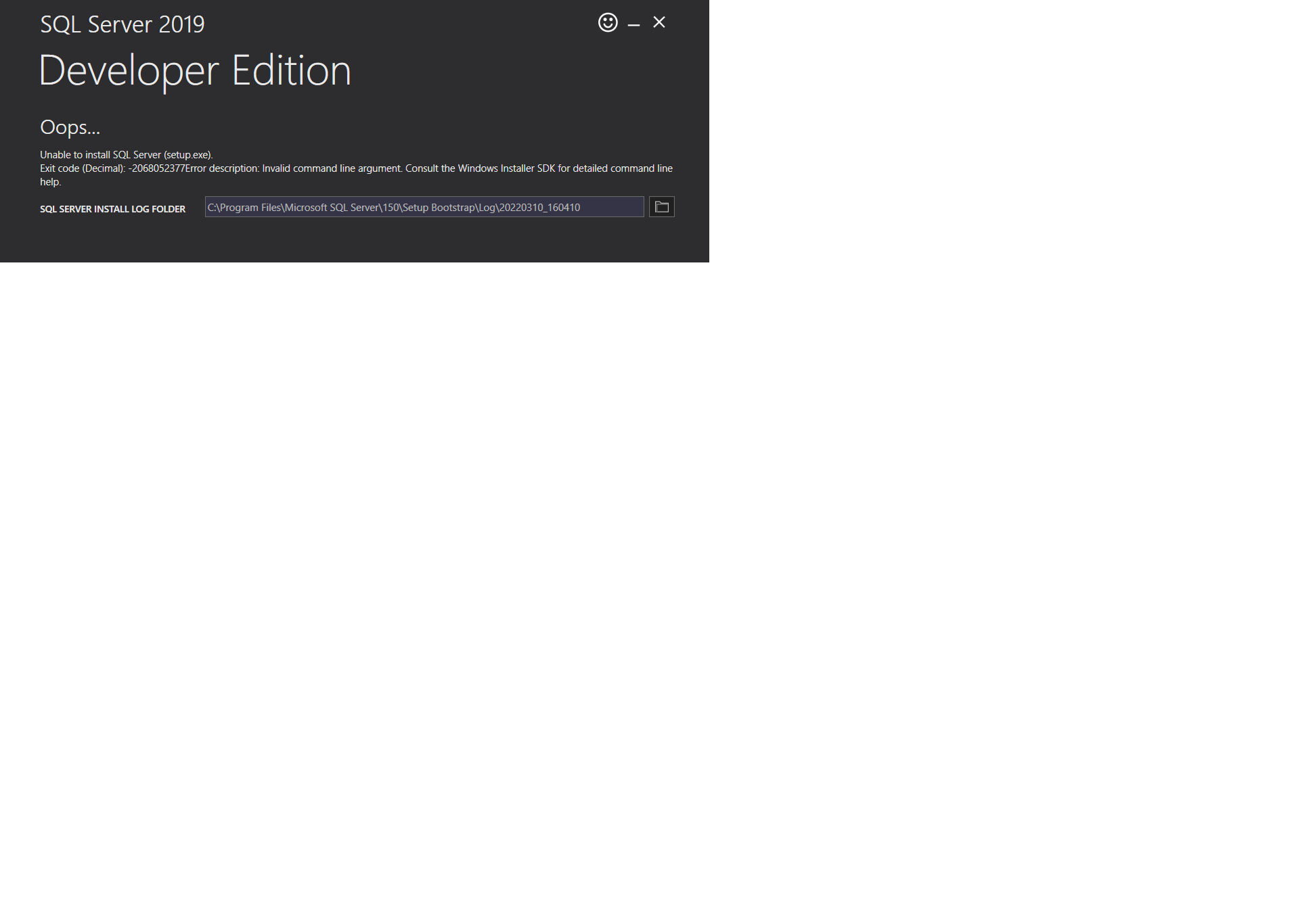 Unable To Install MSSQL2019 I Tried All The Ways As Mentioned In Google unable-to-install-mssql2019-i-tried-all-the-ways-as-mentioned-in-google
