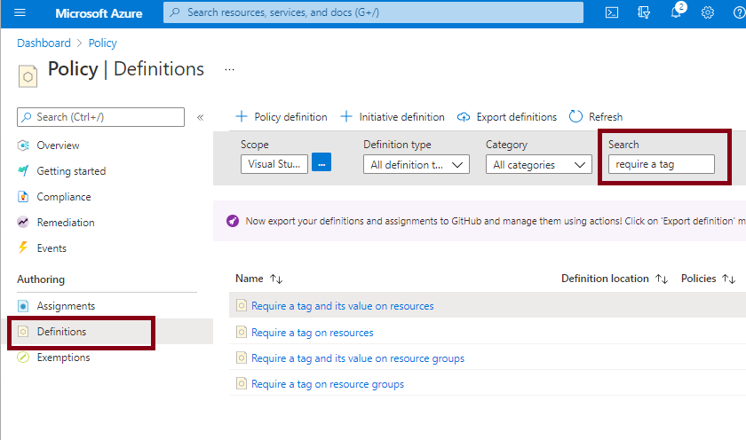 Issues with Enforcing Tagging Policy on All Resources - Microsoft Q&A