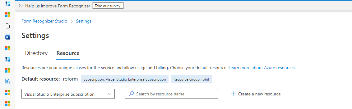 Can't login Form Recognizer Studio(Preview) - Microsoft Q&A