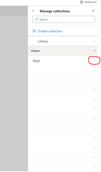Glitch in show button for all apps in myapplications.microsoft.com ...