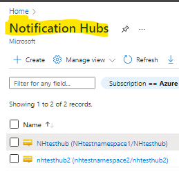 Azure Registration Hub - view registrations - Microsoft Q&A