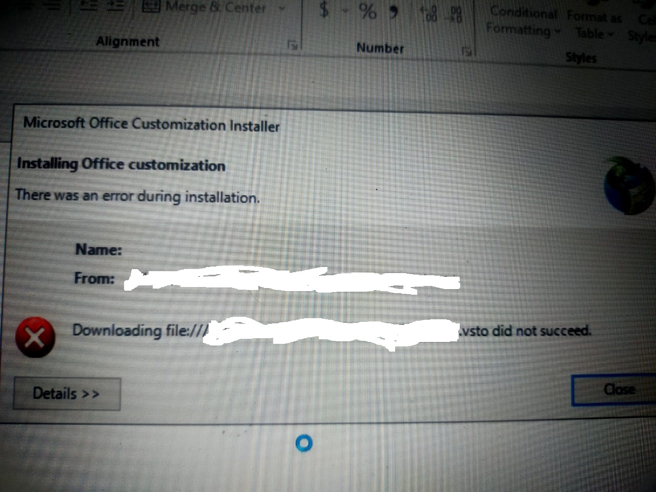 How To Stop A Popup For Install Customization Excel Plugin Microsoft Qanda