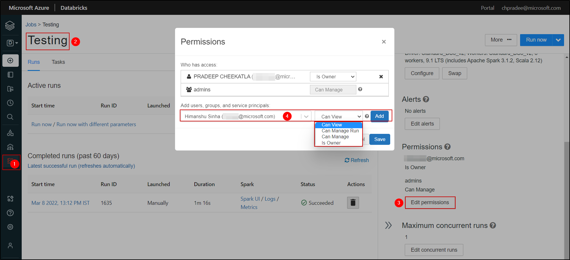 How To Provide Job Cluster Logs Read Access To Users In Databricks Without Providing Them Admin