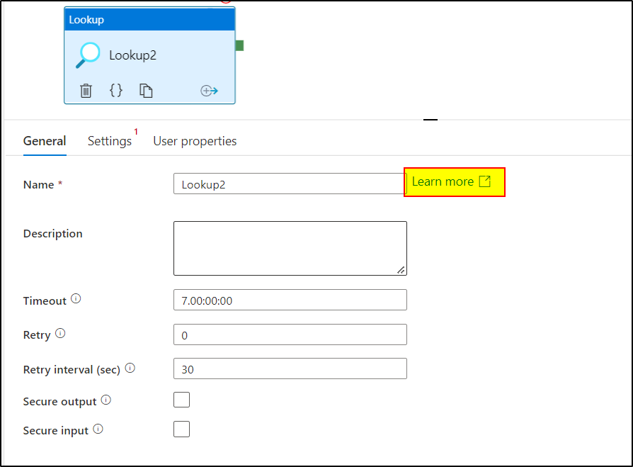 ADF v2 - Is there documentation listing all available properties for all pipeline Activities ...