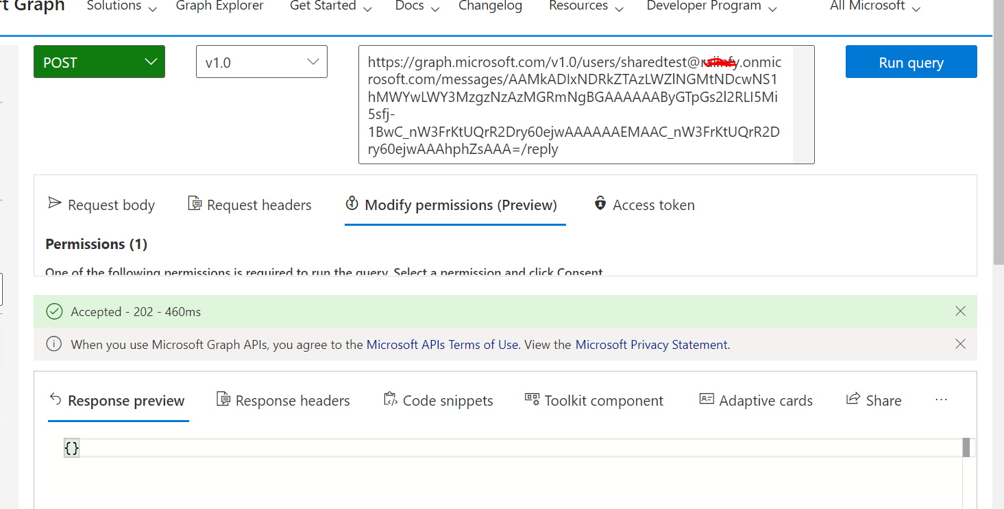 ‎Can't use outlook rest api '/replay' with shared mailbox - Microsoft Q&A