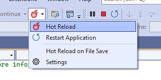 The hot reload's function restart from stratch - Microsoft Q&A
