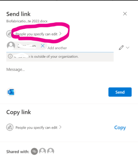 OneDrive sharing link - Microsoft Q&A