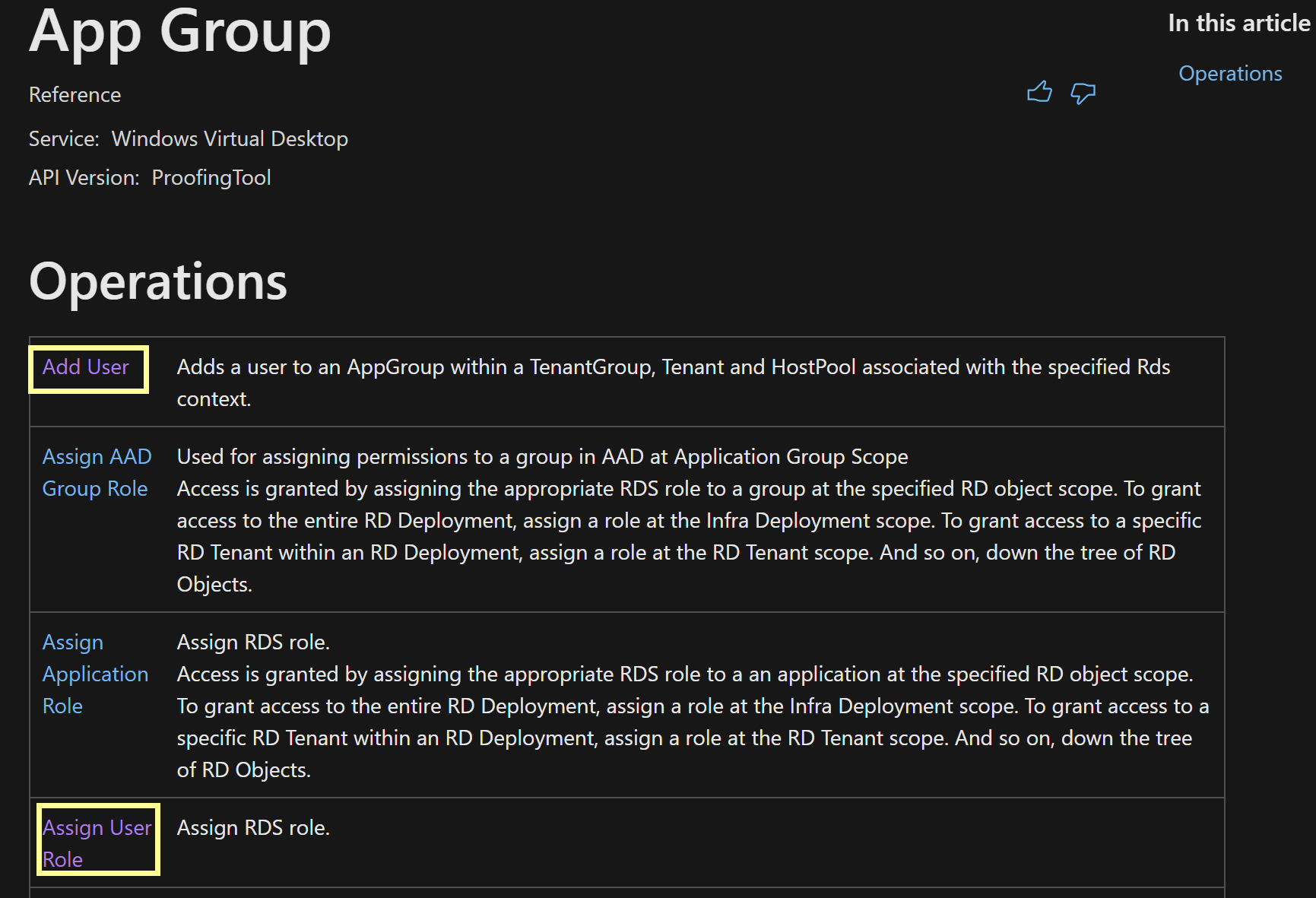 Is it possible to manage AVD AppGroup user assignments via the API ...