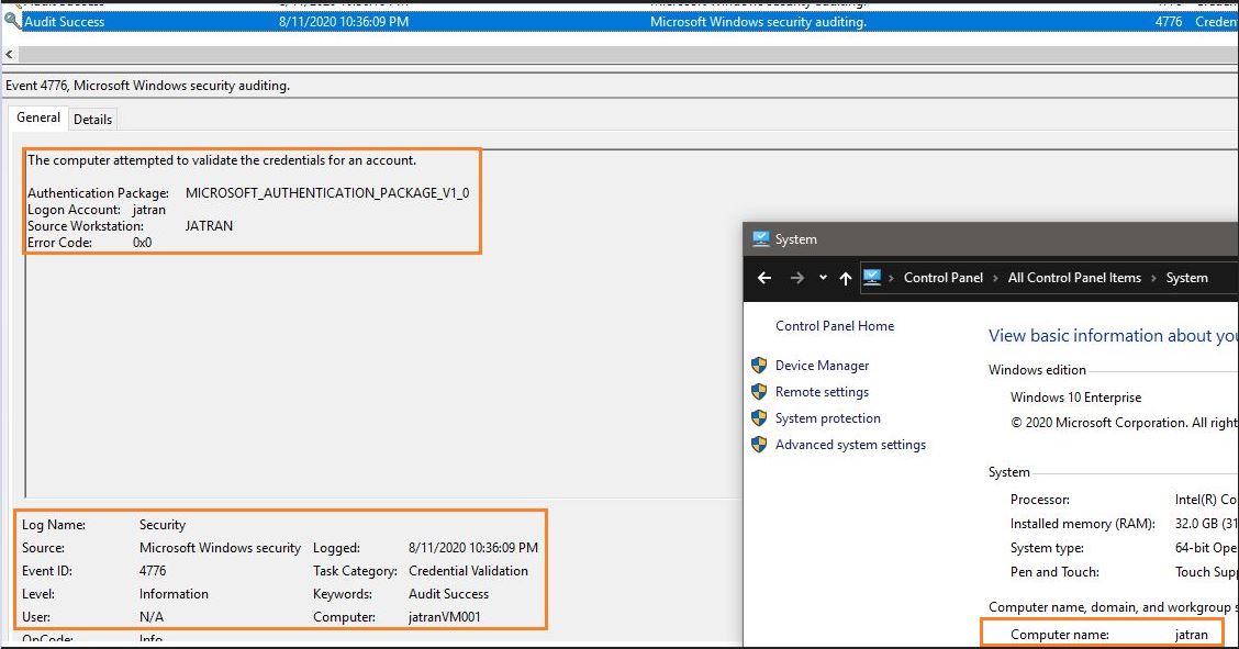 Mismatch In Data From Azure Eventhub Capture Using Python Consumer For Accountlogon Event 4776